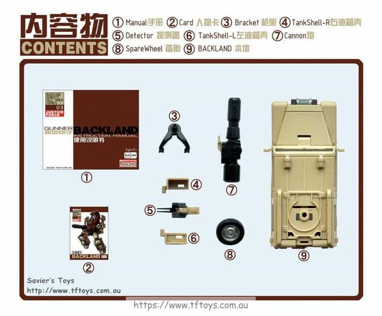 BadCube (BC) OTS-03 Backland – Savier's Toys